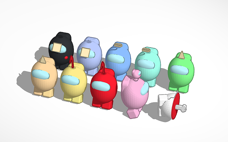 3D design Among Us - Tinkercad