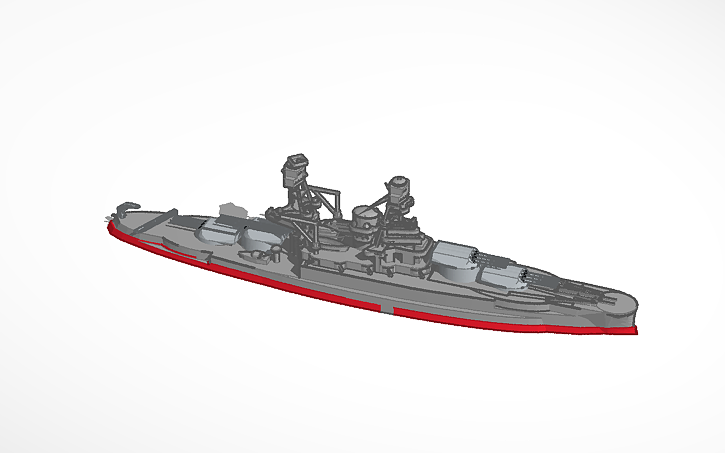 3D design USS Arizona - Tinkercad