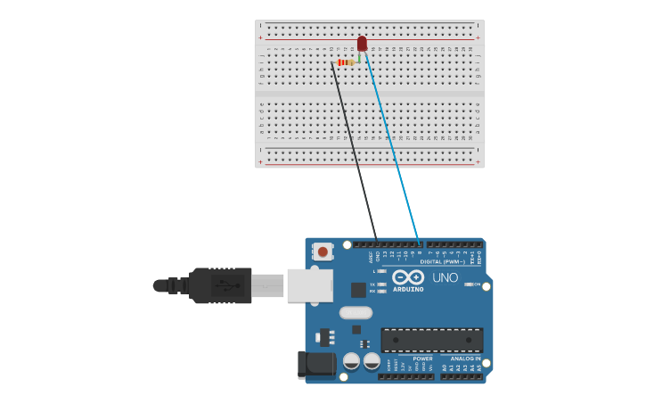 Circuit design Práctica 1 | Tinkercad