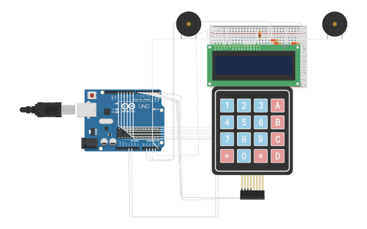 Circuit Design Keypad Lcd Password Module Tinkercad