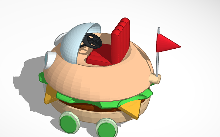 3D design patty wagon - Tinkercad