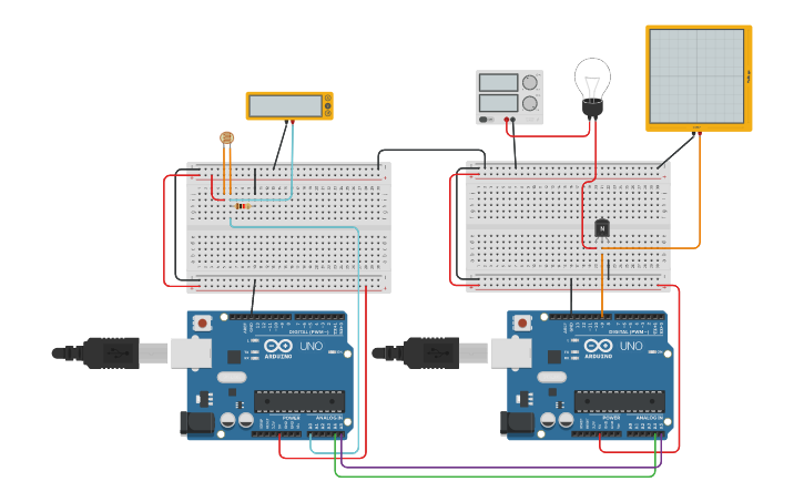 Circuit Design Illumination Control System Tinkercad