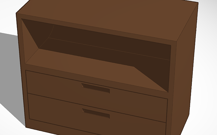3D design nightStand - Tinkercad