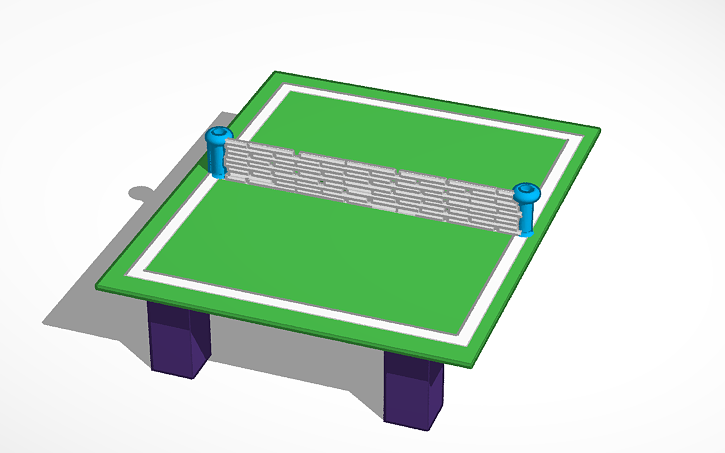 3D design table tennis - Tinkercad