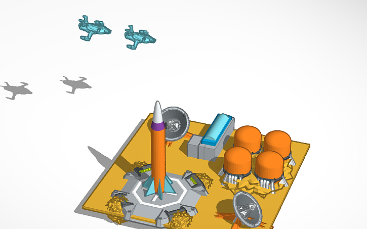 3D design Mars Base - Tinkercad
