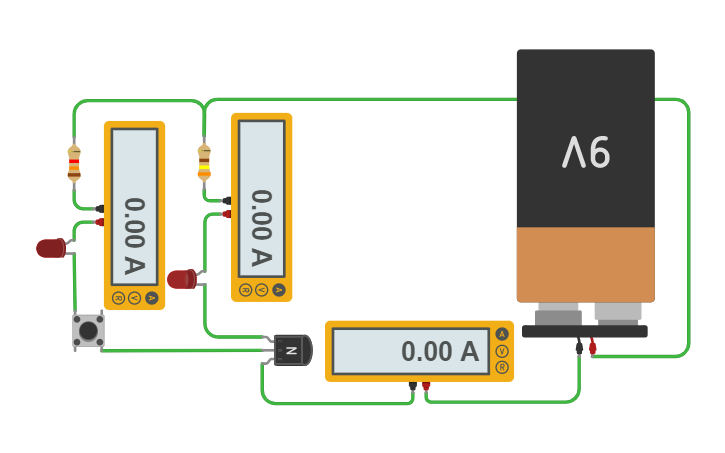 Circuit design NPN example - Tinkercad