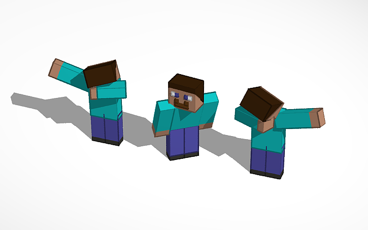 3d Design Minecraft Character Tinkercad