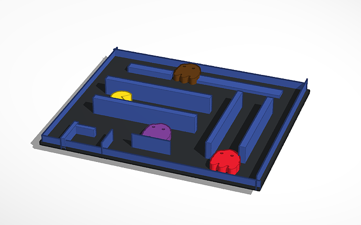 3D design pacman game - Tinkercad