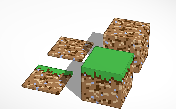 3D design Copy of Minecraft Dirt - Tinkercad