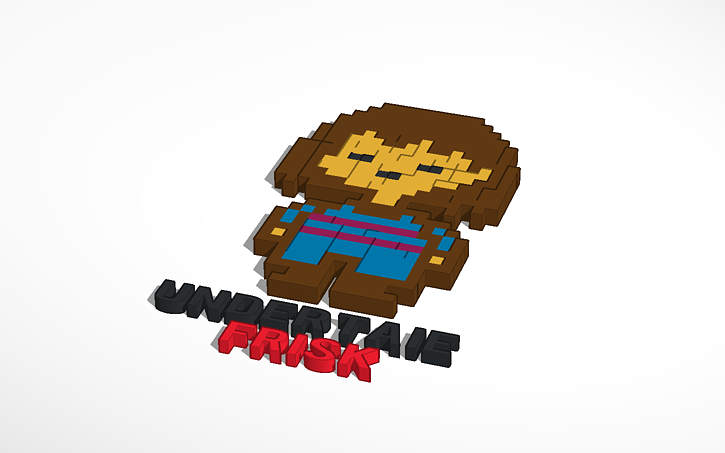 3D design undertale frisk[프리스크] | Tinkercad