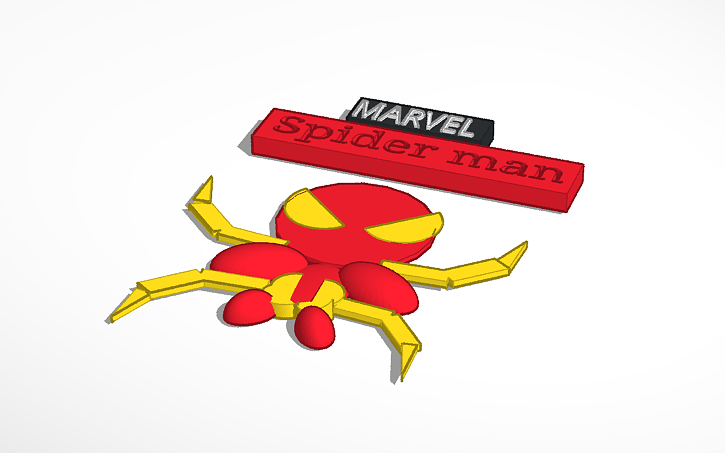 3D design spider man - Tinkercad