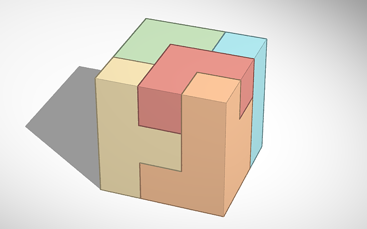 3d Design Puzzle Cube Tinkercad