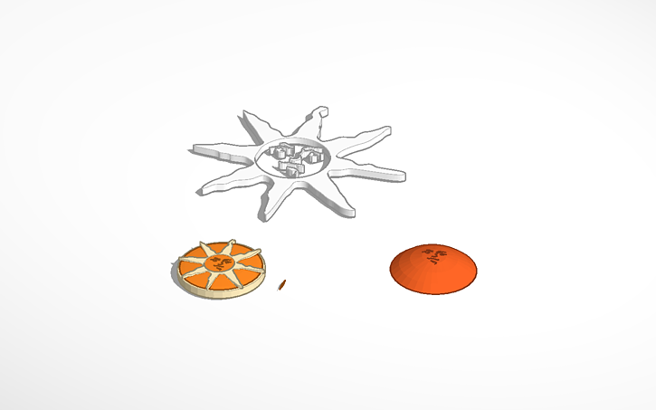 3D design Sun Medal - Base - Tinkercad