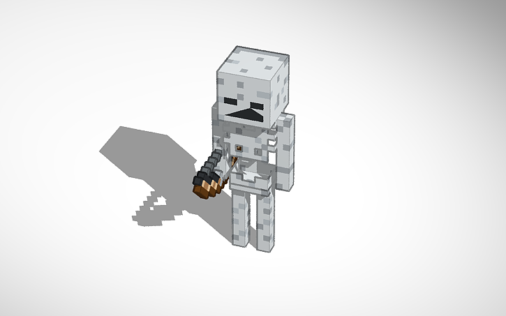 3D design Minecraft Skeleton | Tinkercad