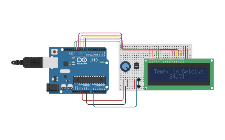 Circuit design Temp_Sensor | Tinkercad
