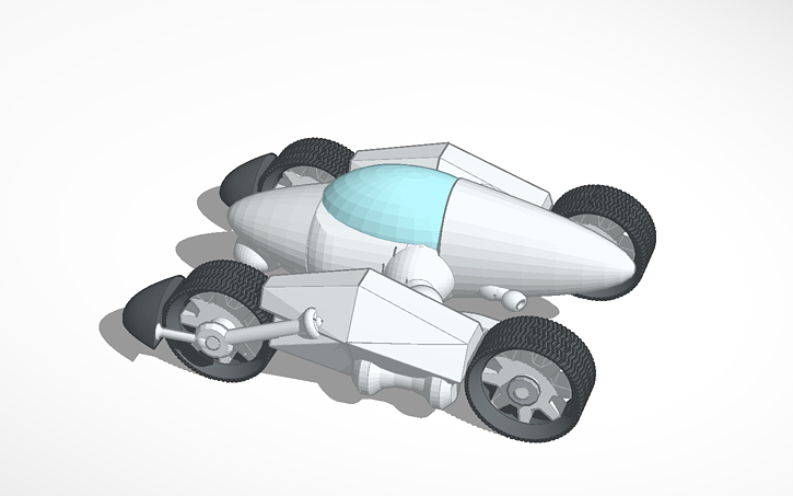 3D design Tiny Futuristic Car - Tinkercad