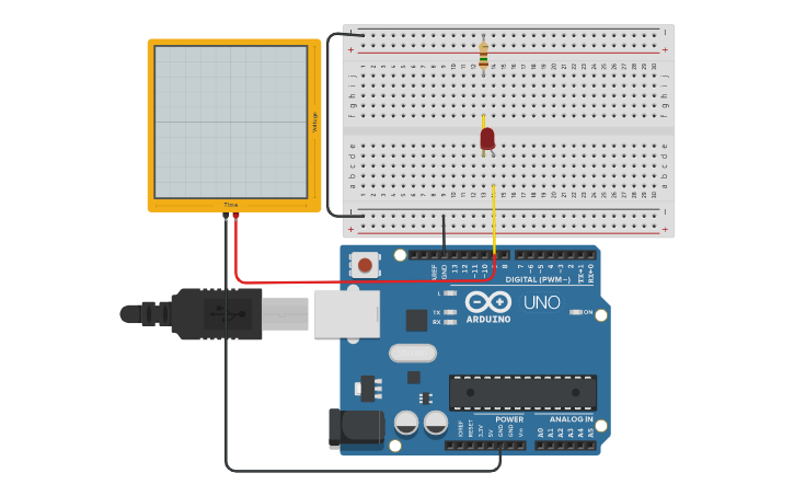 Circuit design PWM Simple | Tinkercad