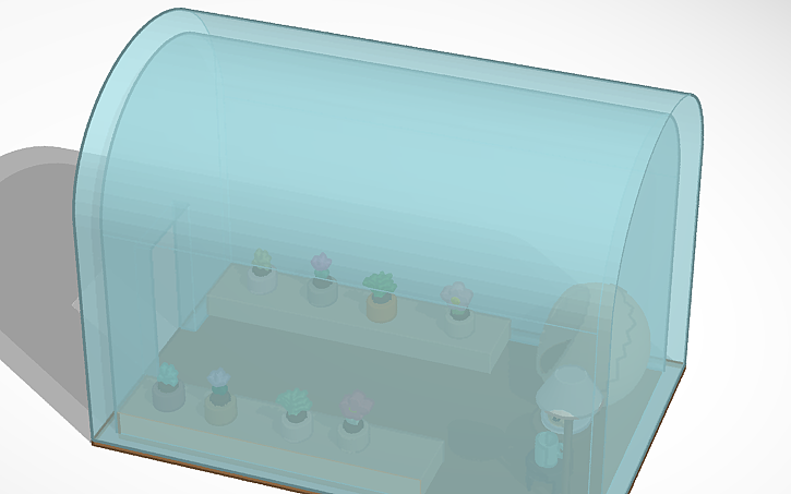 3D design Glass house - Tinkercad