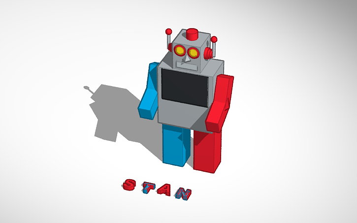 3D design Stanley robot - Tinkercad 3D design Stanley robot - Tinkercad