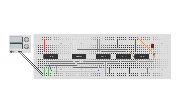 Circuit design LAB5(2) - Tinkercad
