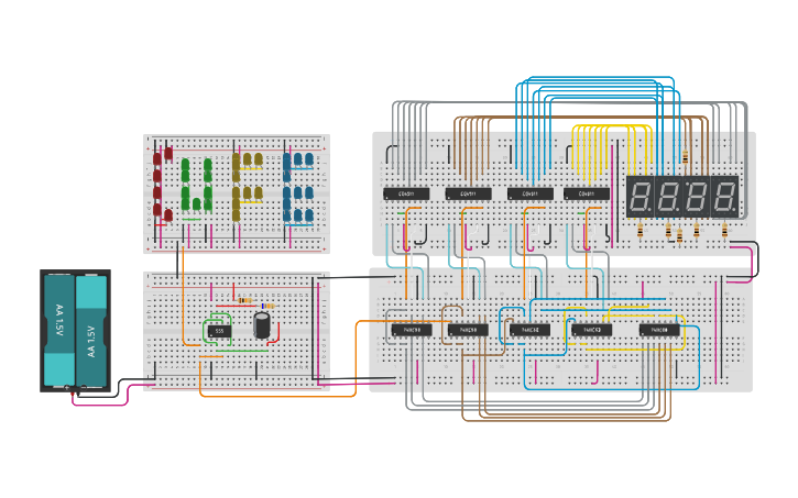 Circuit design Platinum Team (Digital Clock) - Tinkercad