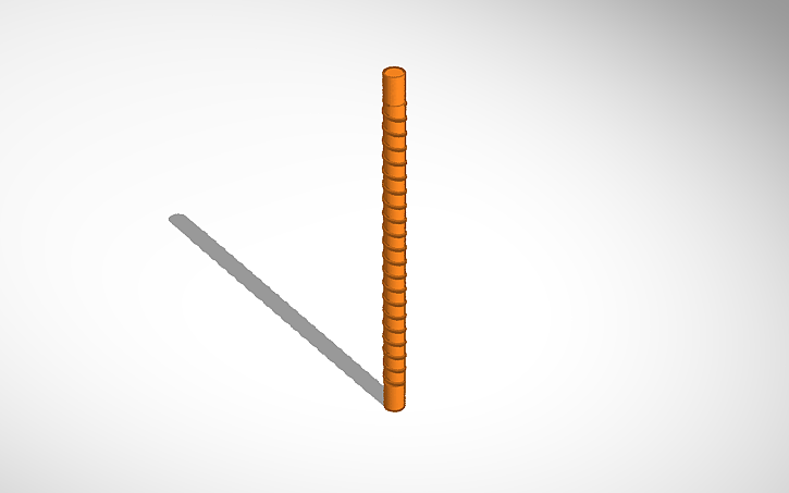 3d Design Threaded Rod Tinkercad