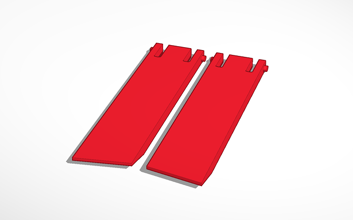 3D design Extended Keyboard Feet - Tinkercad