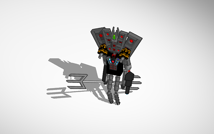 3D design Titan speakerman junior - Tinkercad