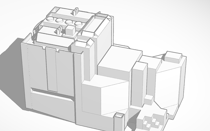 3D design Biomedical Science Towers 1+2 - Tinkercad