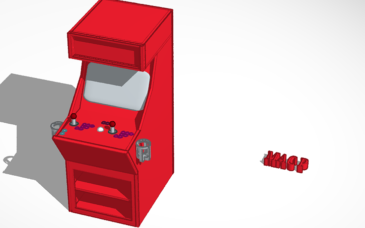 3D design Arcade Cabinet - Tinkercad