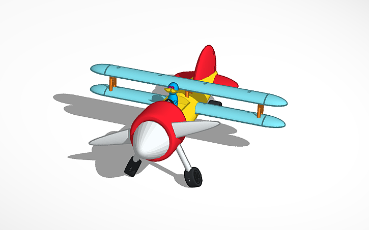 3D design awesome plane!!!!! - Tinkercad