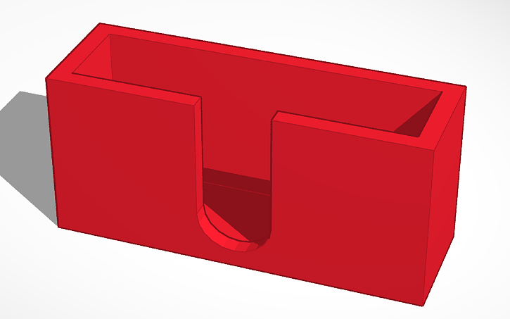 3D design Tarjetero - Tinkercad