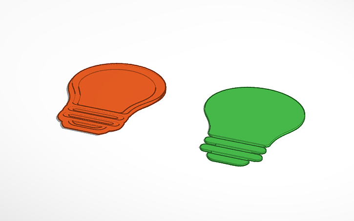 3D design light bulb v2 - Tinkercad