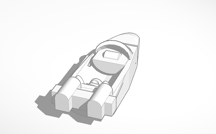 3D design boat - Tinkercad