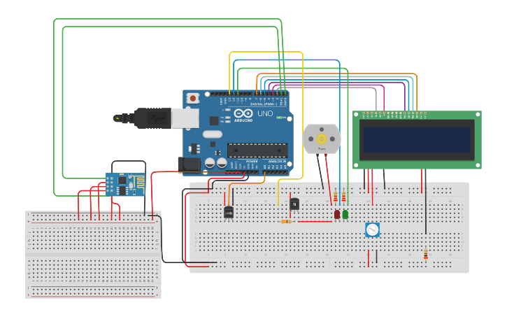 Circuit design systémed'irrigation automatique | Tinkercad