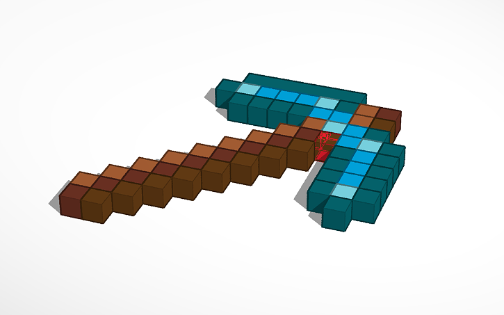 3D design Diamond Pickaxe - Tinkercad