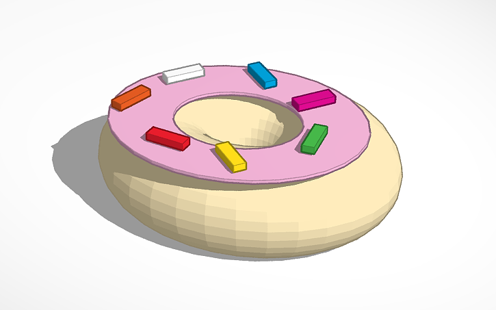 3D design donut | Tinkercad
