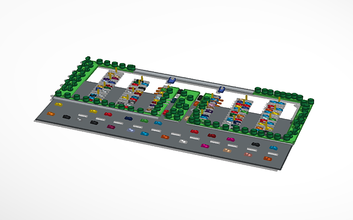 3D design Parqueadero - Tinkercad