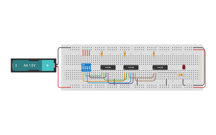 Circuit design Diseño 3b) - Tinkercad