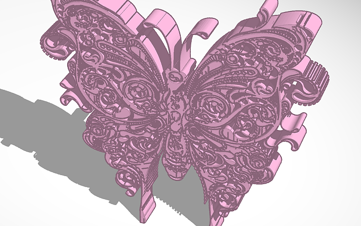 3D design Butterfly. - Tinkercad