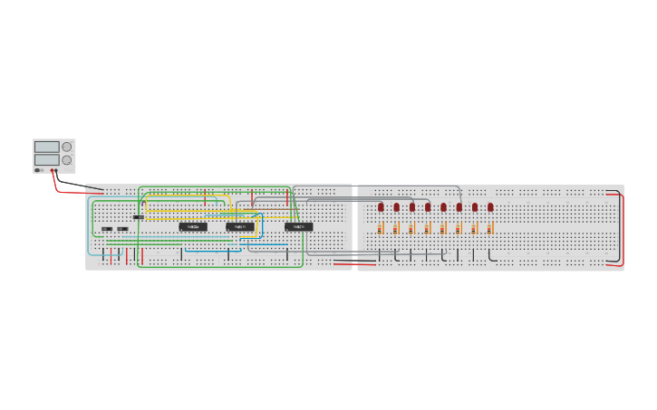 Circuit design 3:8 using 2:4 decoder by nibir - Tinkercad