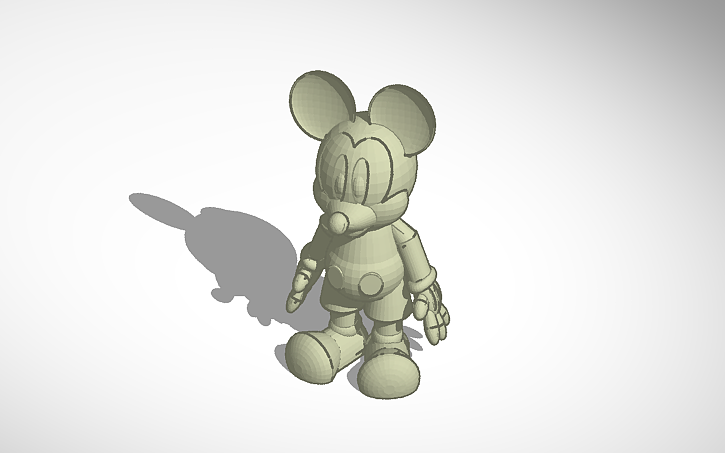3d Design Mickey Mouse Tinkercad 