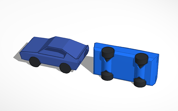 3D design Print in place car with tutorial | Tinkercad