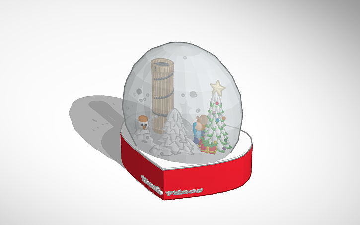 3D design Snowball - Tinkercad