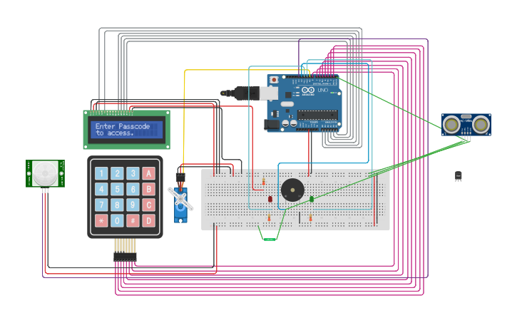 Circuit Design Copy Of Digital Keypad Lock System Tinkercad