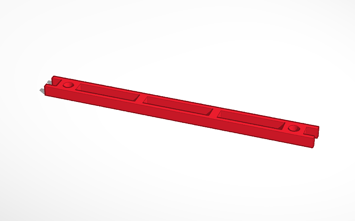 3D design 120mm Ladder Line Spacer - Tinkercad