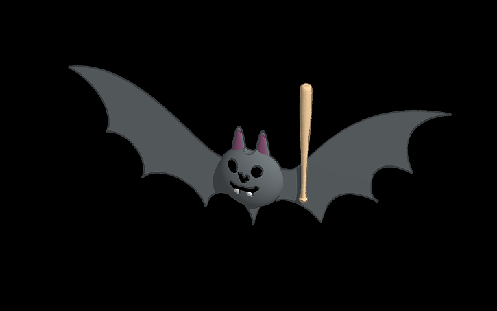3D design Bat with a Bat - Tinkercad