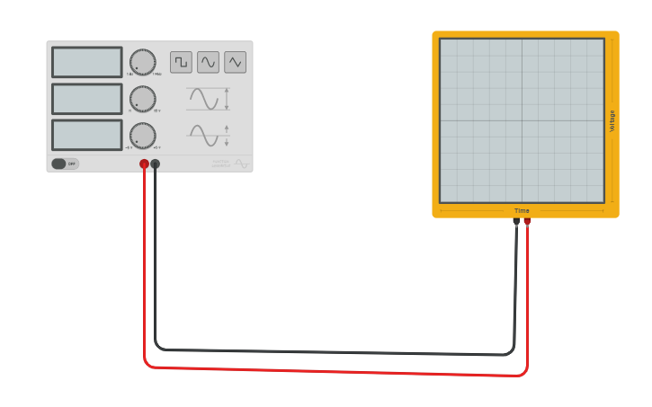 Circuit design Introduction to function generator & oscilloscope | Tinkercad