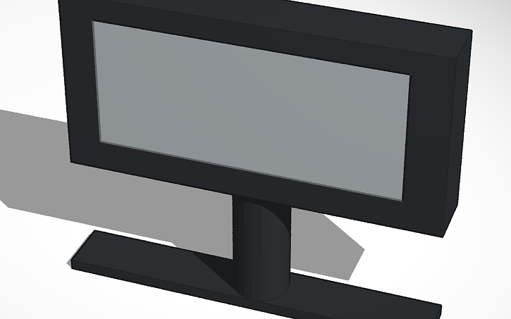 3D design Flat Screen TV!!! - Tinkercad