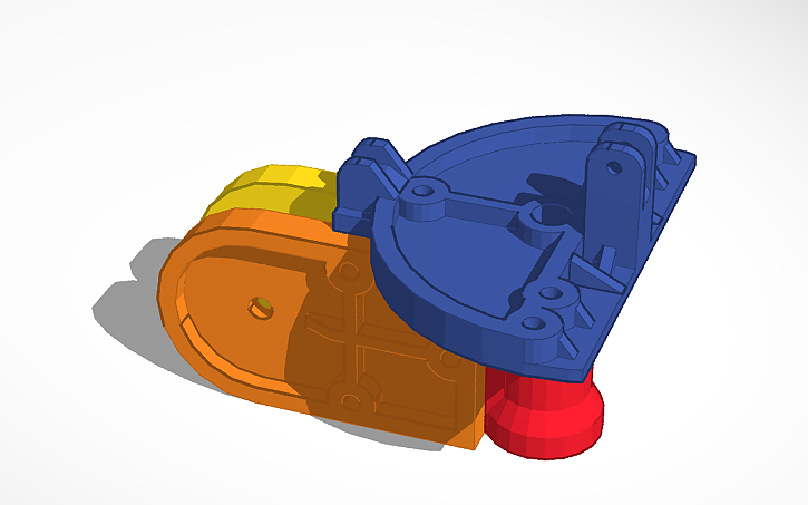 3D design Canoe Rudder Mount v3 - Assembled | Tinkercad